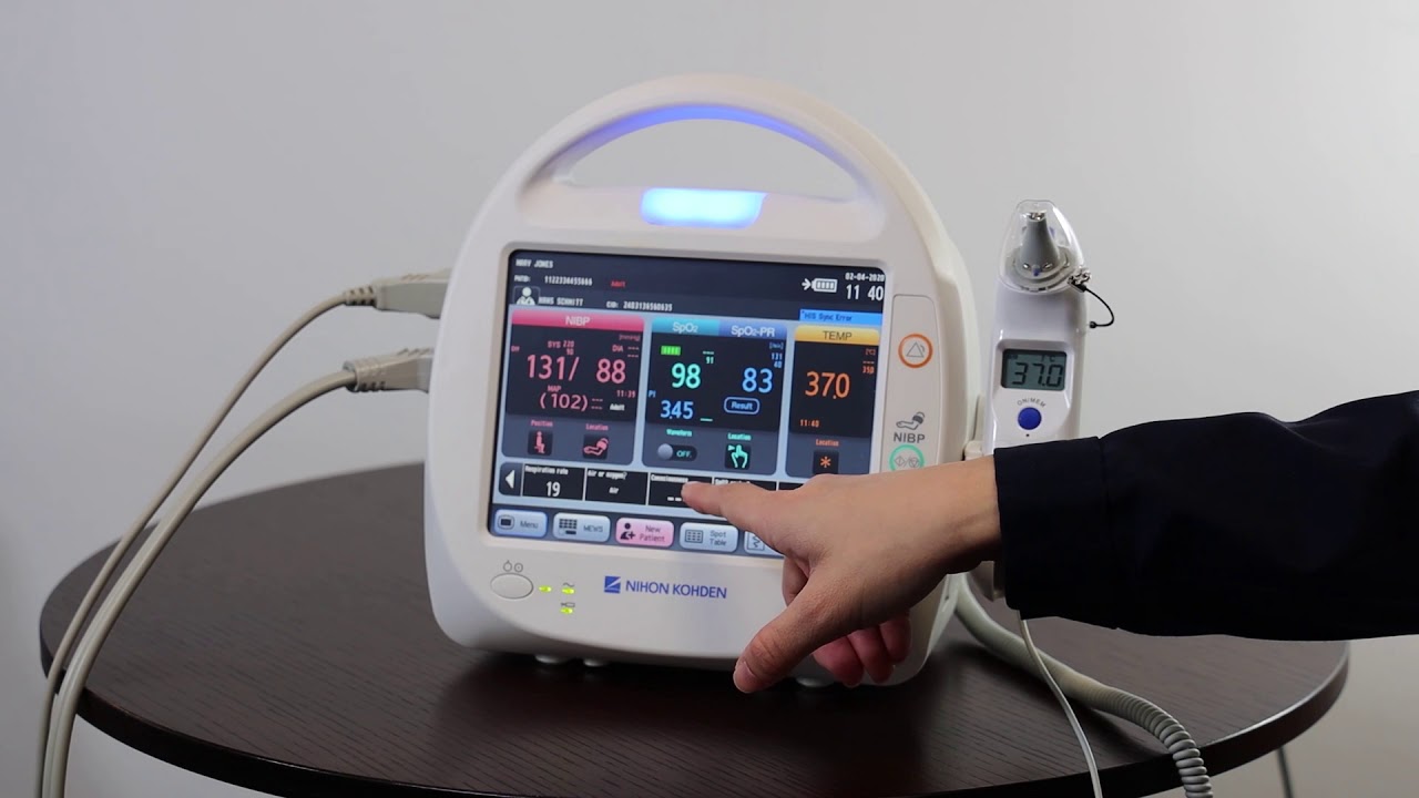 Tutorial Vital Signs Monitor SVM-7100 (Spot checker) - YouTube