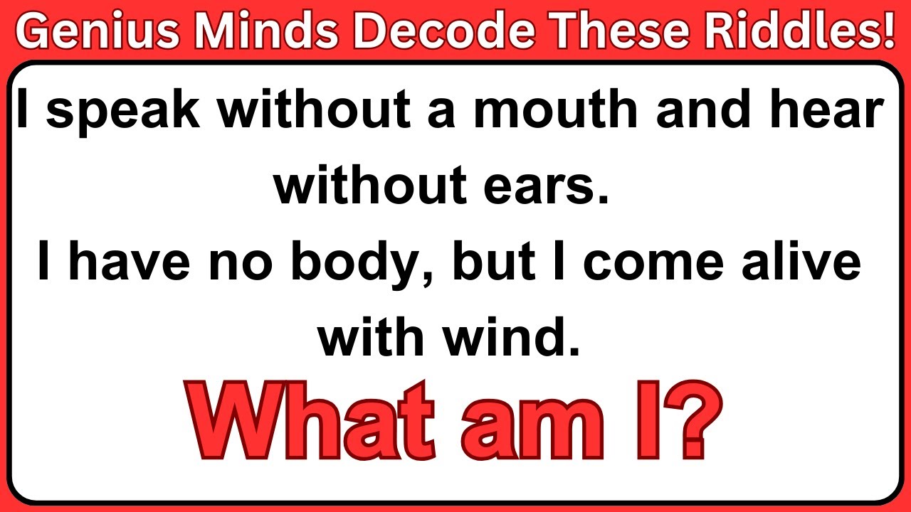 Only Genius Minds Can Decode These Riddles! - YouTube