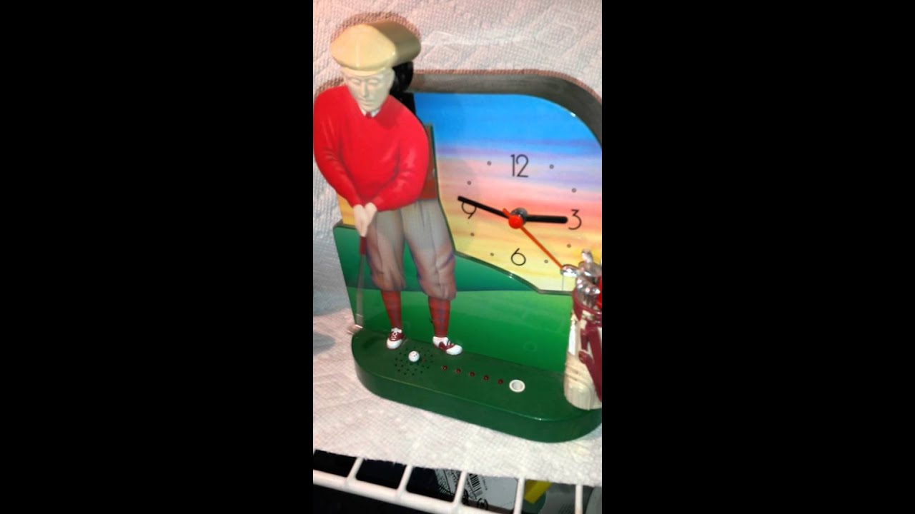 The original golf clock on ebay - YouTube