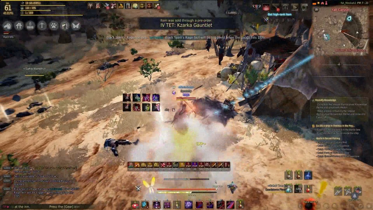 BDO: lvl61 Ninja Grind Gahaz (Over-clearing with teleports) - YouTube
