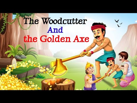 The Woodcutter and the Golden Axe,Improve Your English, children Story ...