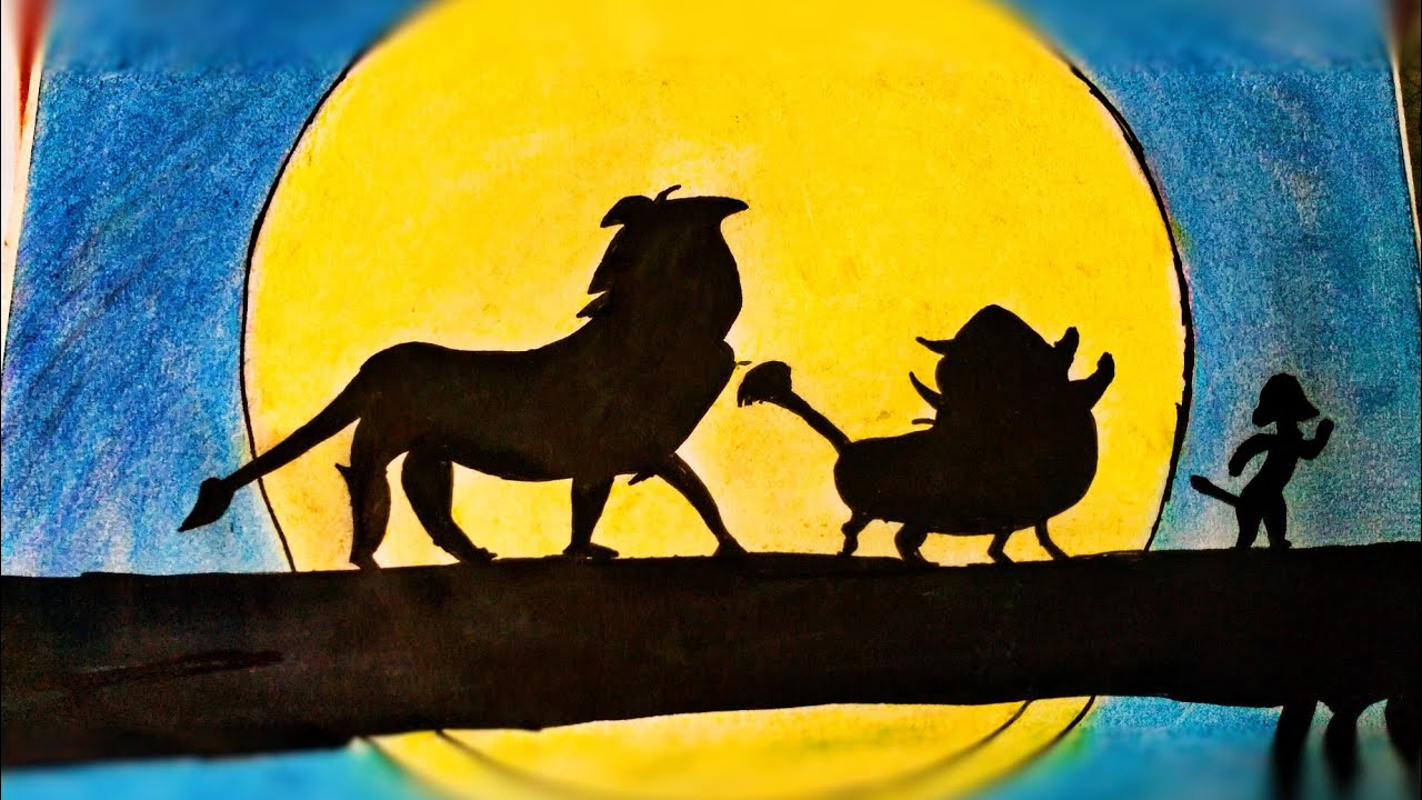 Drawing Simba,Timon and pumbaa 🌞🔥 - YouTube