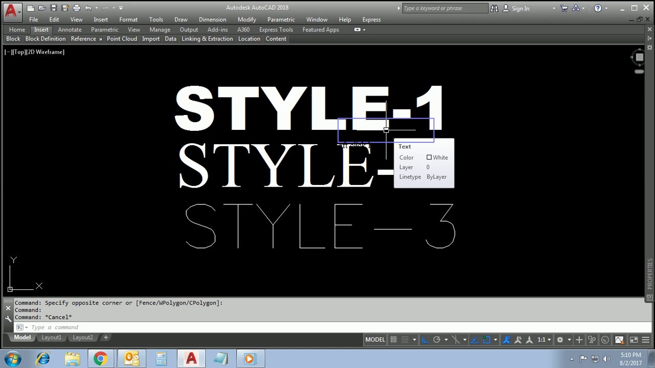 Text Style In AutoCAD YouTube Text Style In AutoCAD YouTube
