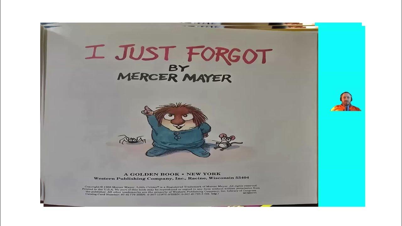 I Just Forgot (By Mercer Mayer) - YouTube