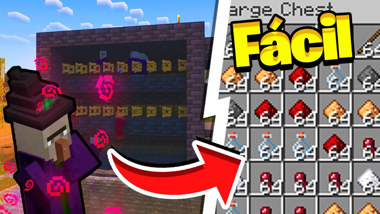 FARM de BRUXA FÁCIL - Minecraft 1.20 - YouTube