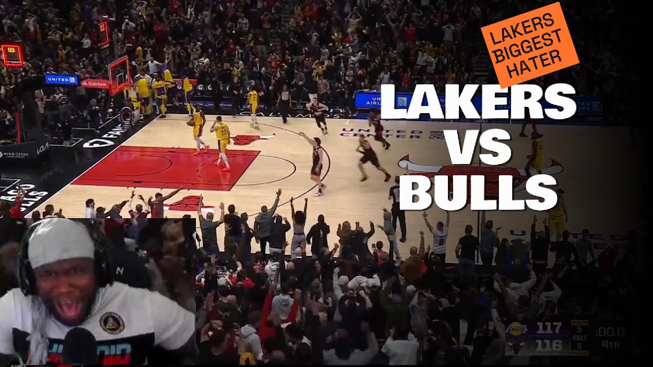 LAKERS BIGGEST HATER REACTS TO LAKERS at BULLS | - YouTube