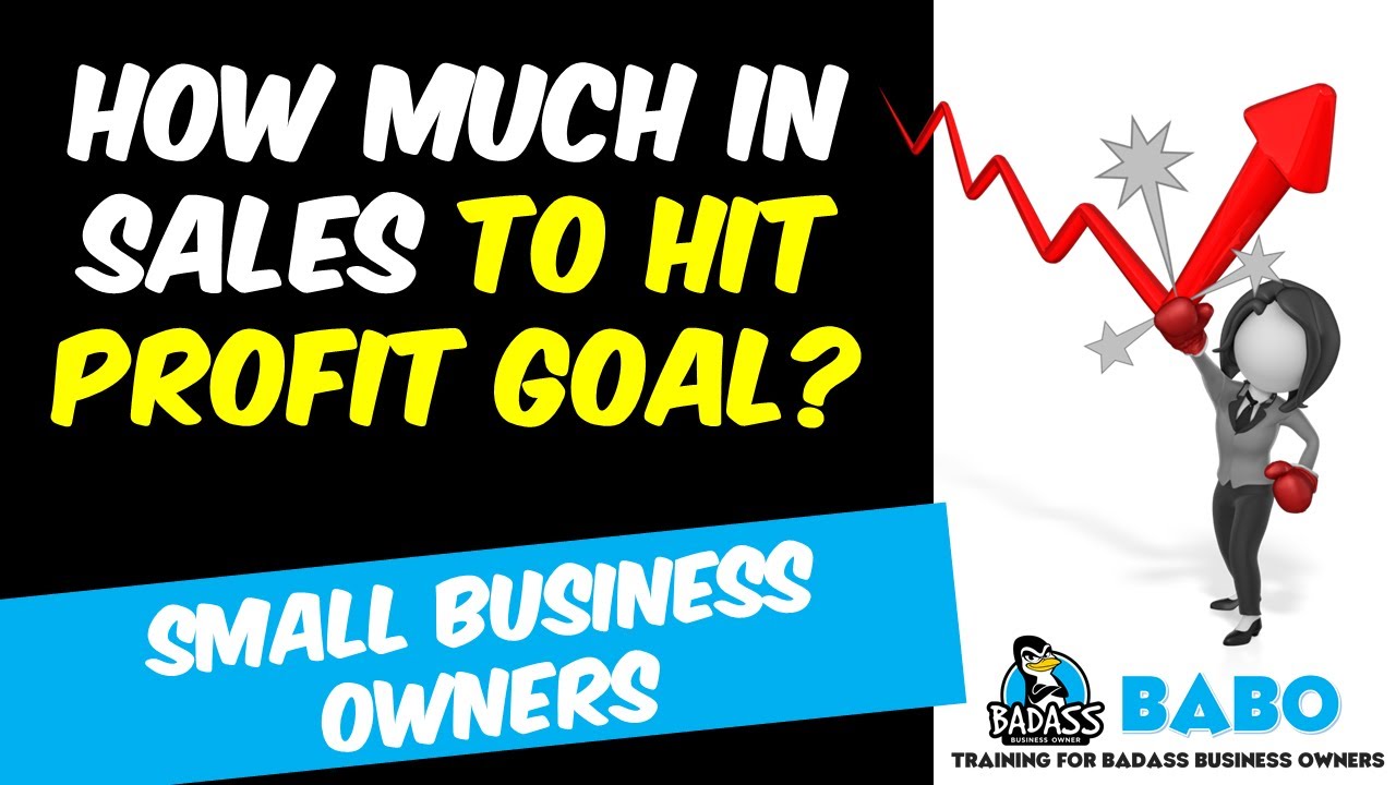 How Much in Sales to Hit Profit Goal? | How to Set a Sales Goal for ...