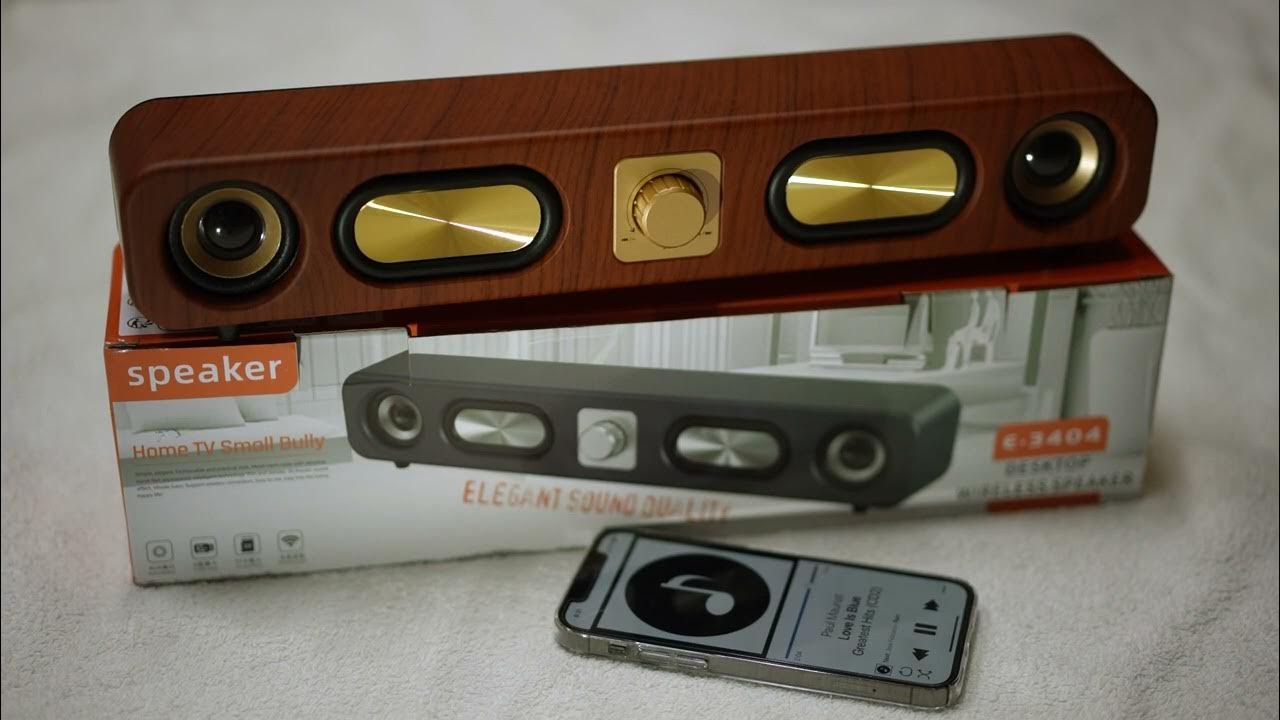 E-3404 Bluetooth Speaker, 테무에서 구매한 가성비 높은 블루투스 스피커 This speaker was purchased from TEMU. - YouTube
