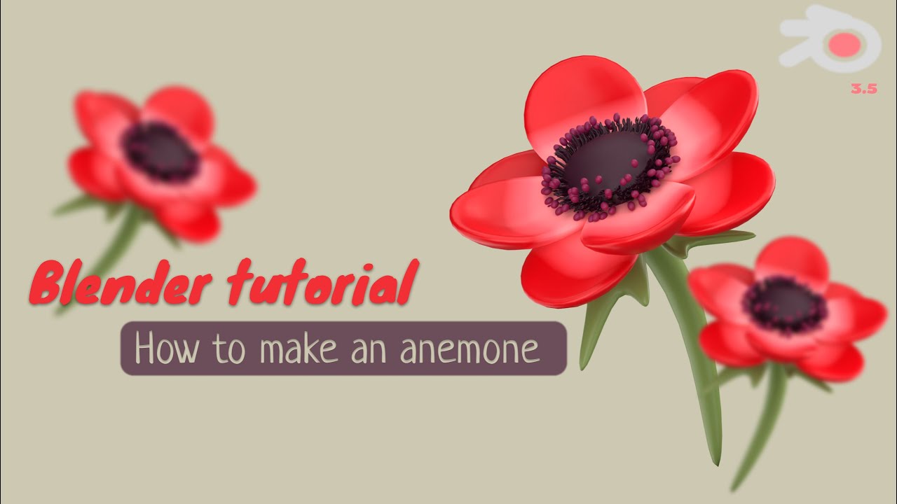 How to make a cute flower - 3d Blender tutorial for beginner - YouTube