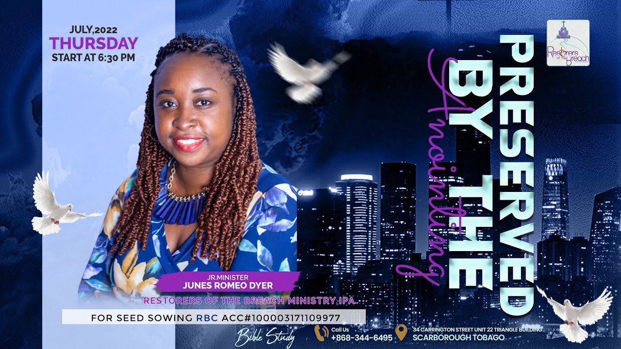 PRESERVED BY THE ANOINTING|| JR.Minis. JUNES ROMEO DYER - YouTube