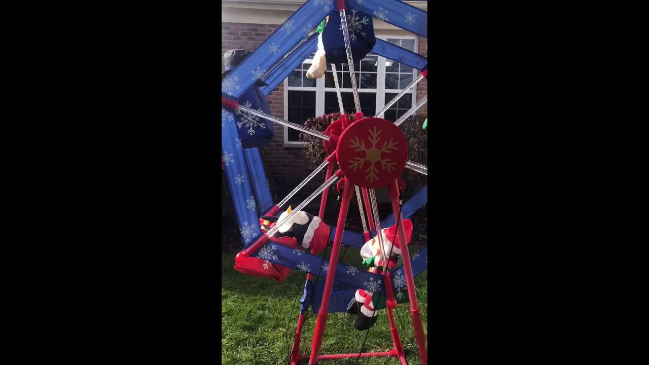 Gemmy 7’ tall Christmas Ferris Wheel - YouTube