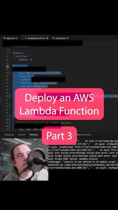 Deploy an AWS Lambda Function (Part 3) - YouTube