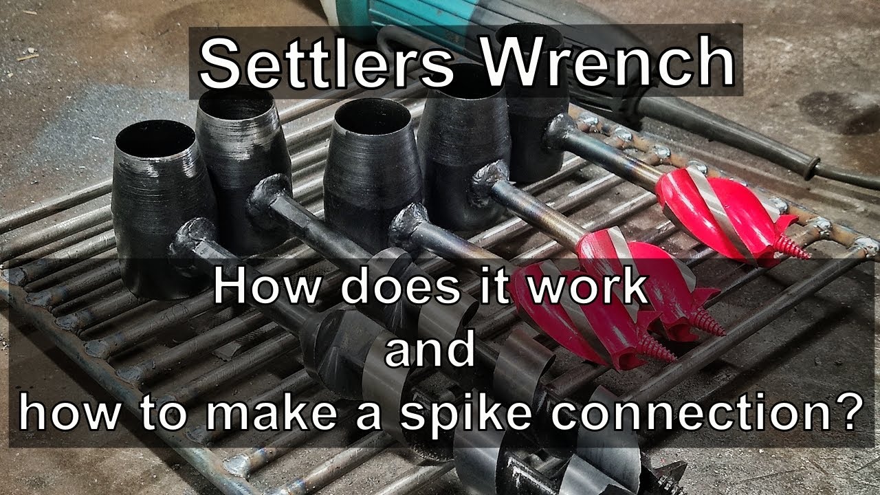 Creating a wooden spike connection. Hiking drill. Scotch Eyed Auger ...