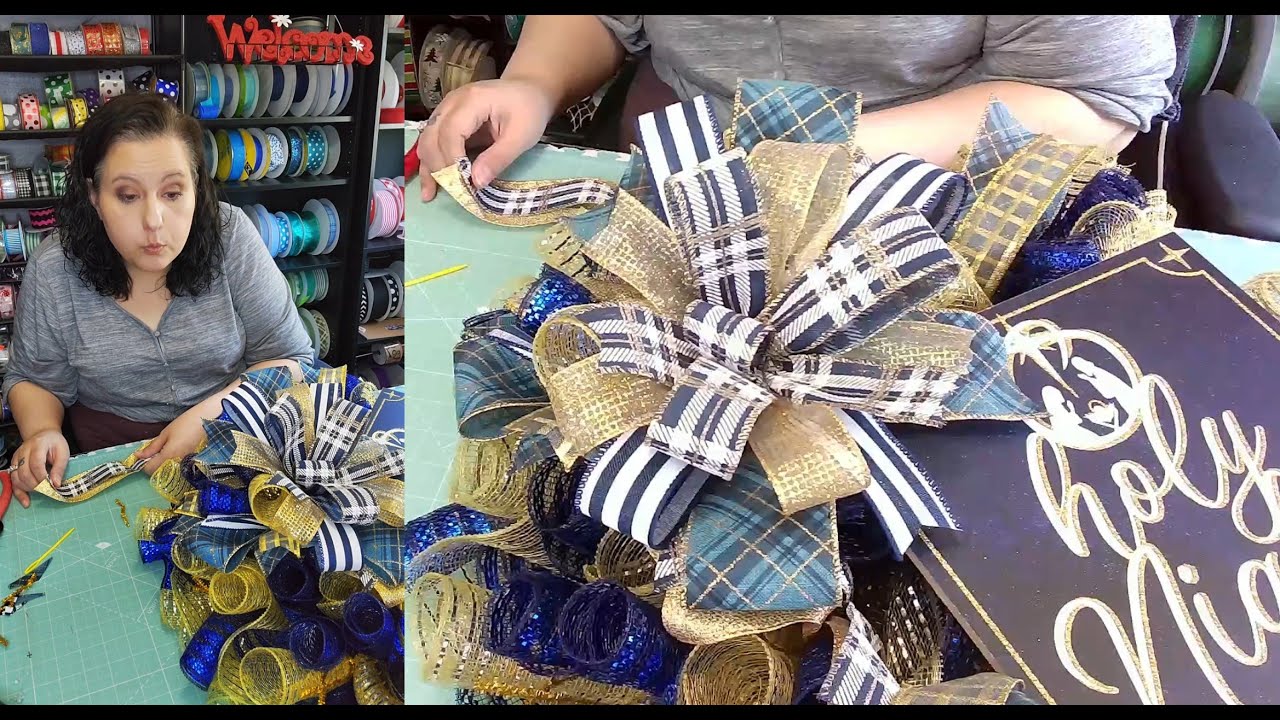 Live Replay: Learn to make a beautiful wreath with me! Cruffle method ...