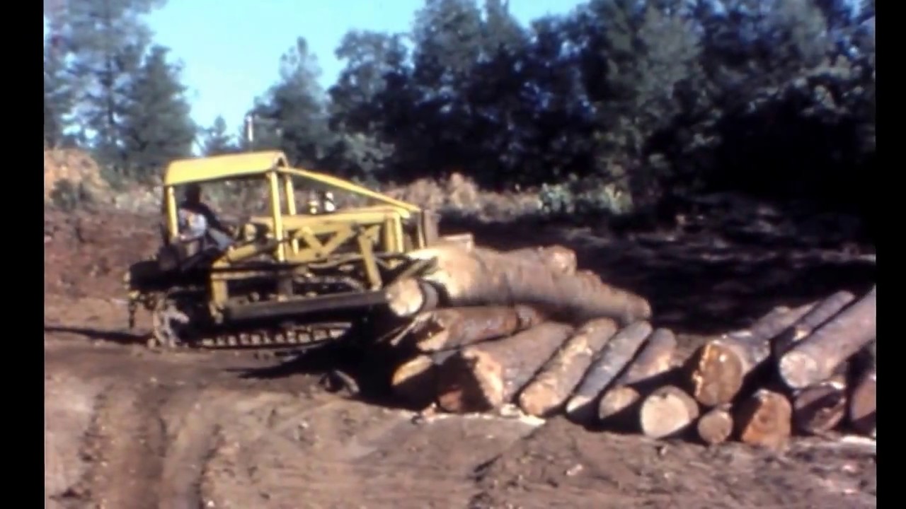 Adams Logging Tractors in 1974 - YouTube
