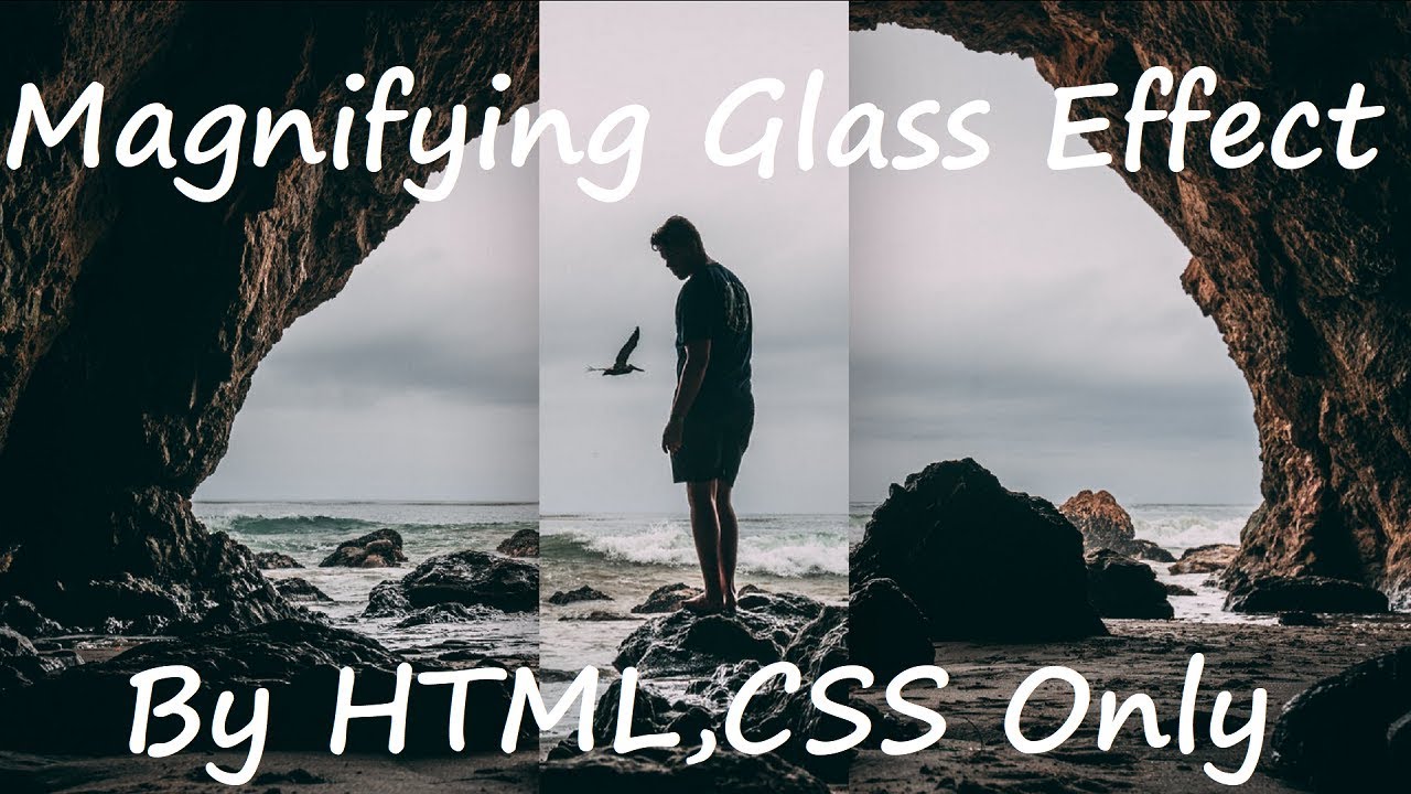 Magnifying Glass Image Effects Html Css Without Js Youtube