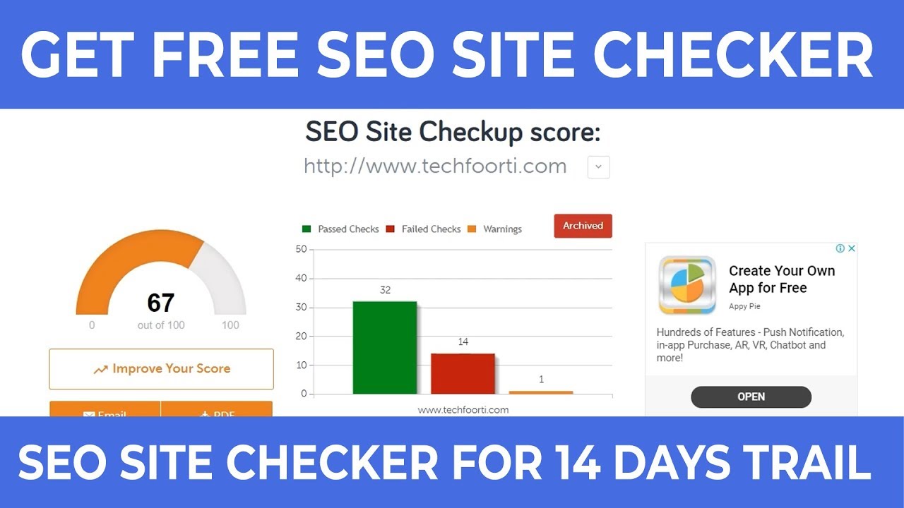 SEO Site Checkup: SEO Tools Signup Full Free Trail With 14 days | Tech ...