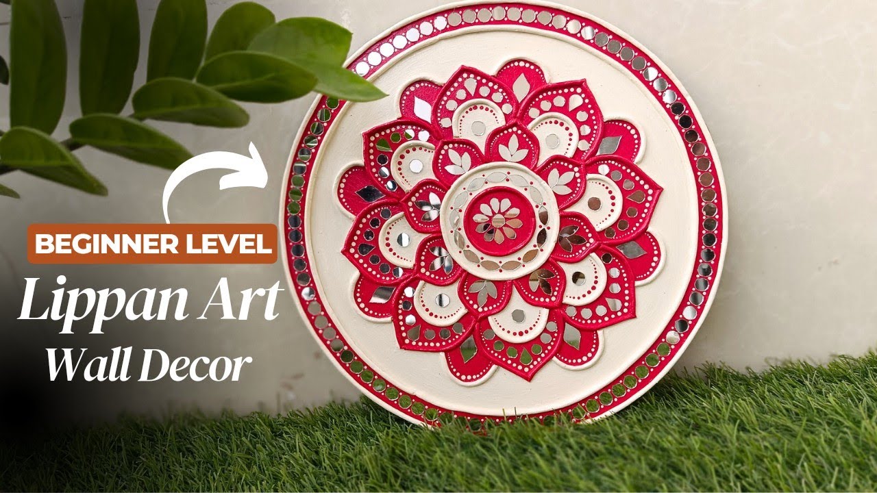 Easy DIY Lippan Art for Beginners | Step by Step Tutorial | Mud and ...