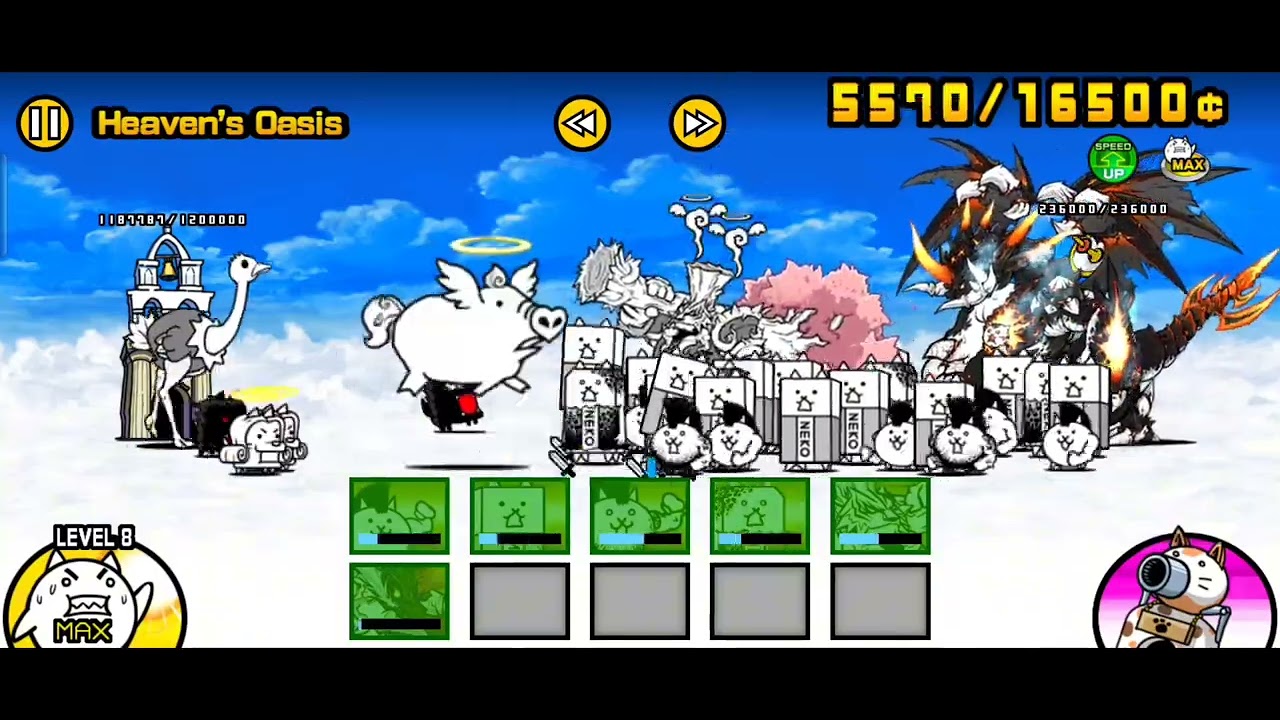 Immortal Keiji & Dioramos VS Heaven's Oasis - The Battle Cats - YouTube