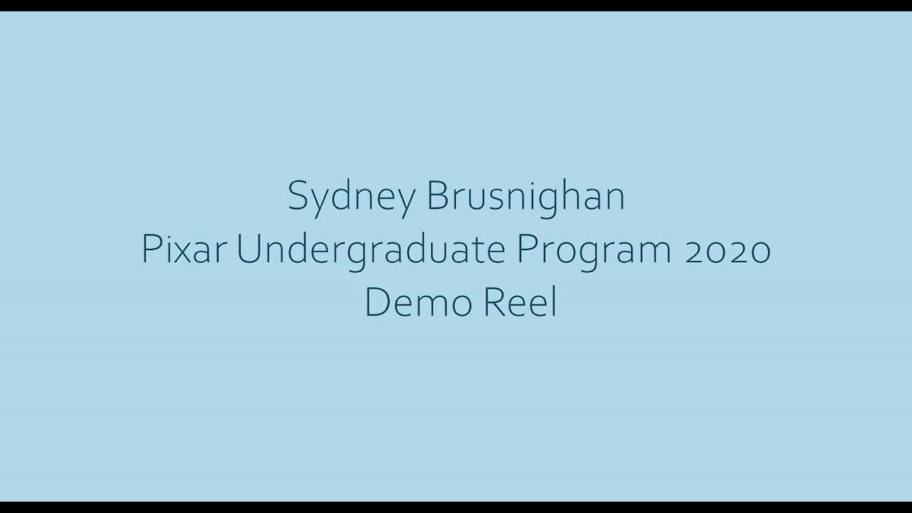 Pixar Undergraduate Program Demo Reel 2020 - YouTube