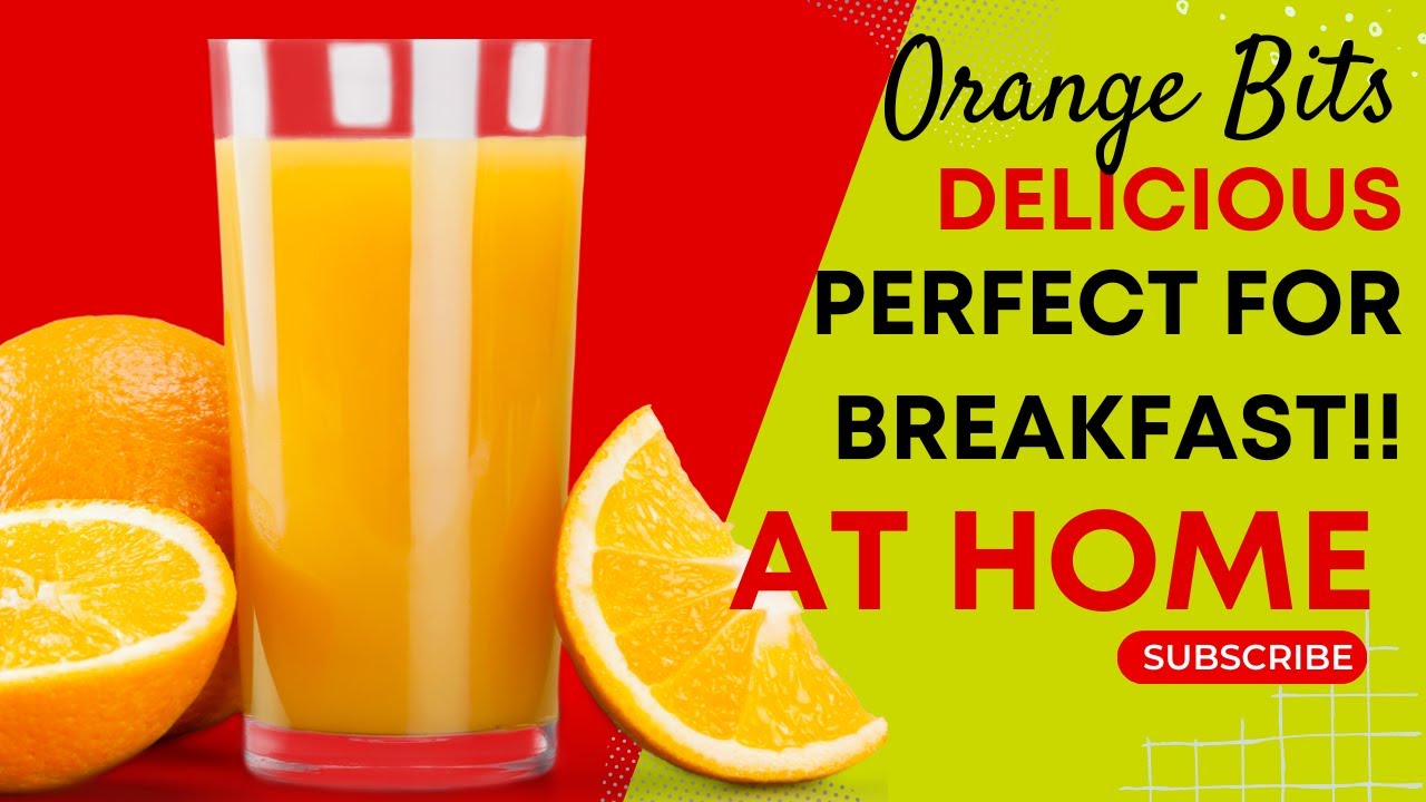 Fresh Orange Juice With Orange Bits in it! Healthy Side - YouTube