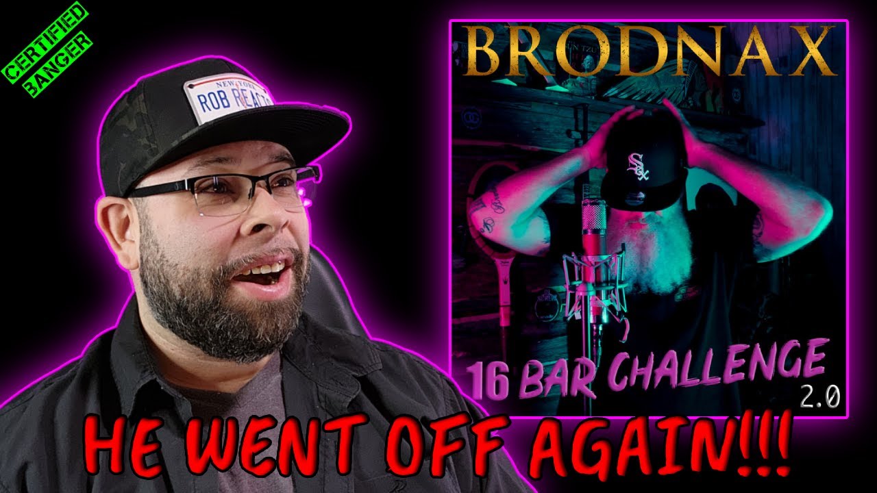 Reacting to Brodnax -16 Bar Challenge 2.0 (Rob Reacts) - YouTube