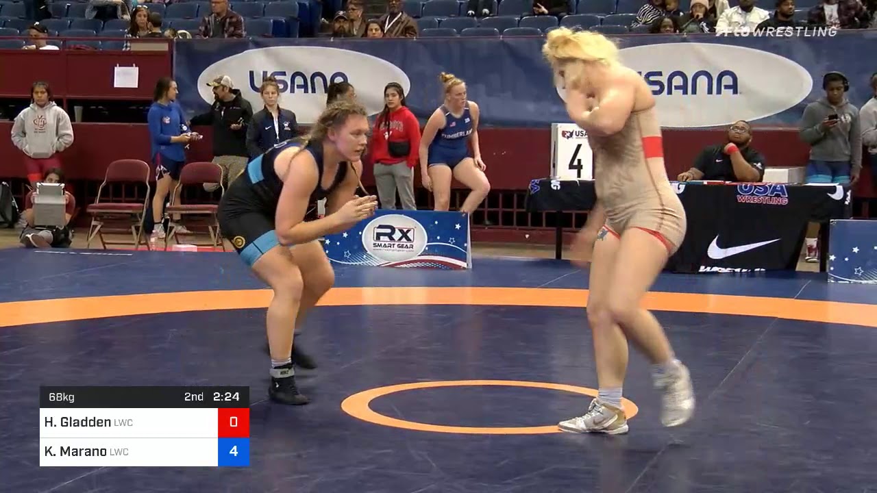 68 Kg Consolation Hannah Gladden Lion Wrestling Club Vs Kayla Marano ...