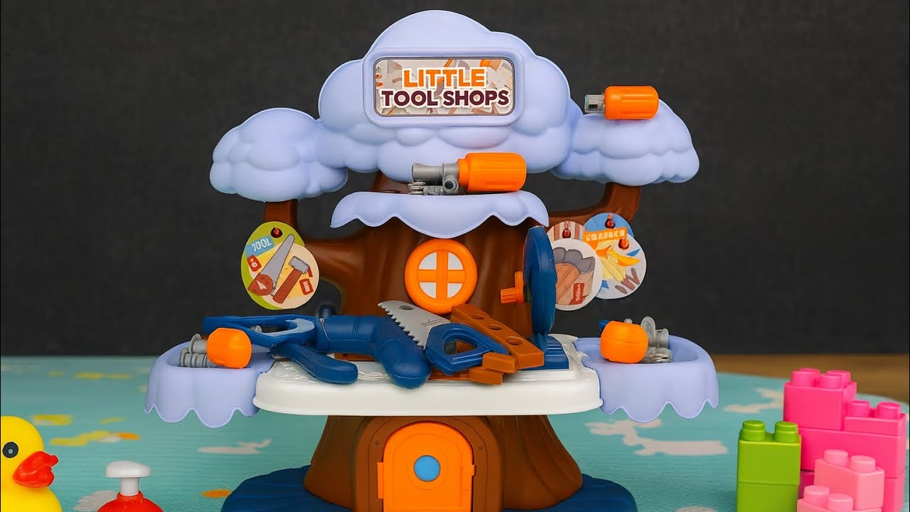 Satisfying with Unboxing and Review Little Tool Shop Play set | AMSR ...