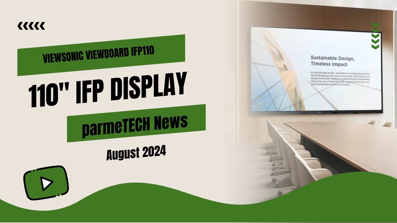 parmeTECH news: ViewSonic ViewBoard IFP110 - YouTube
