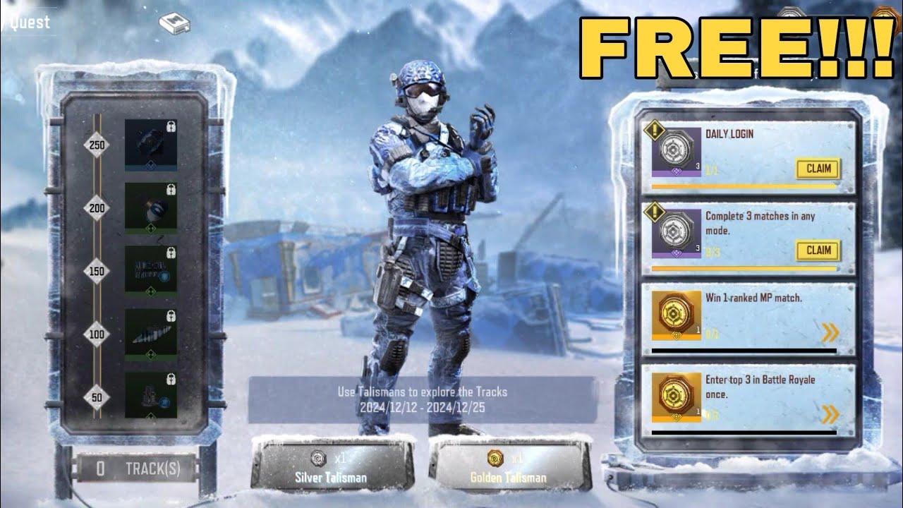 How to Get FREE Special Ops 1 - Snowblend in Icy Quest Event | COD ...