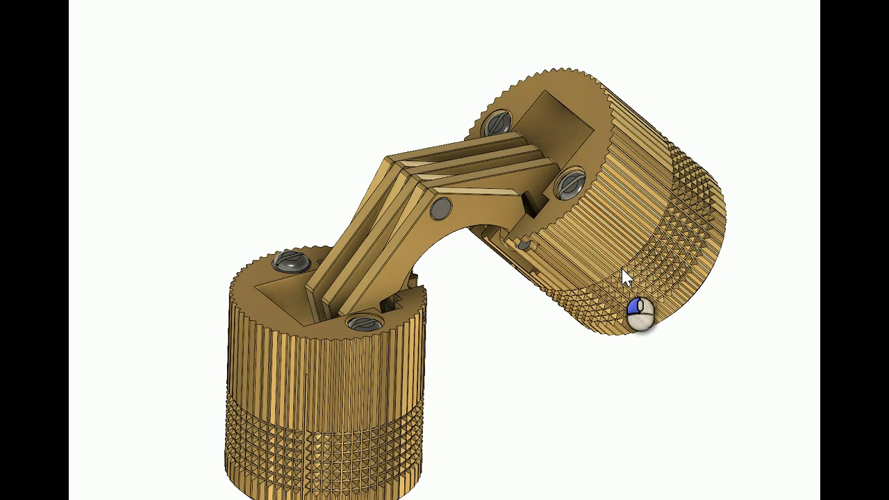 Cylindrical Hinge - YouTube