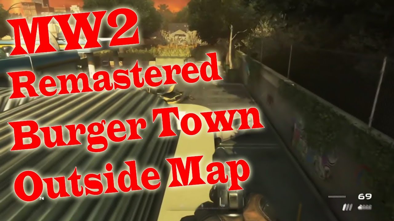 Under Map Glitch In Burger Town - Modern Warfare 2 Remastered - YouTube