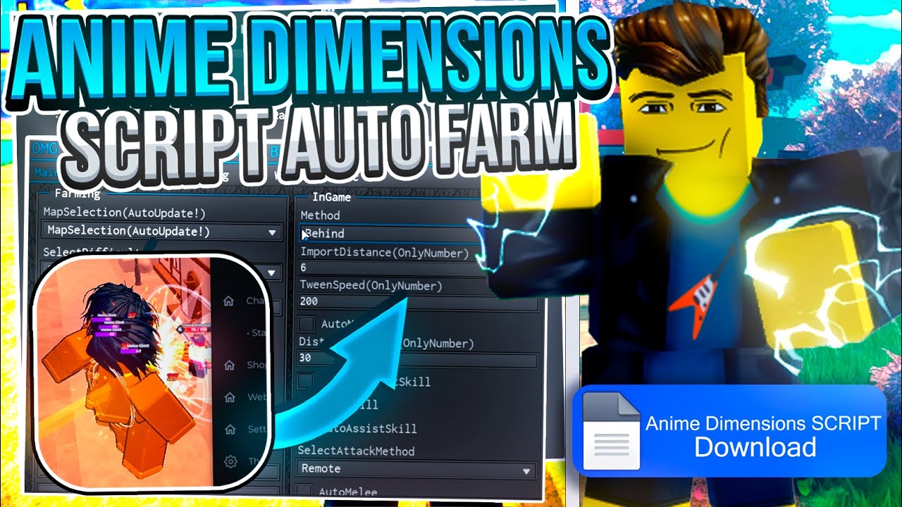Novo 🌌 Script ANIME DIMENSIONS e EXECUTOR DELTA ATUALIZADO (Farm RAID ...