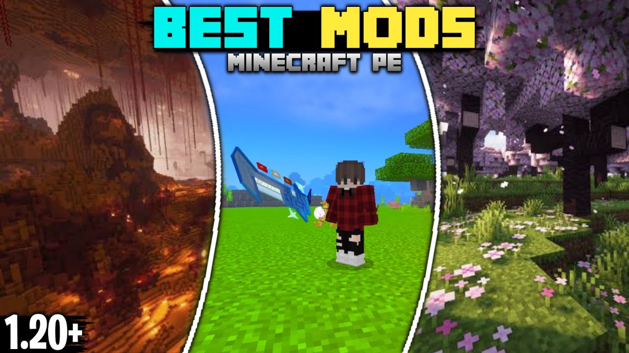 Best Mods for Minecraft pe 1.20 || minecraft || minecraft pe - YouTube