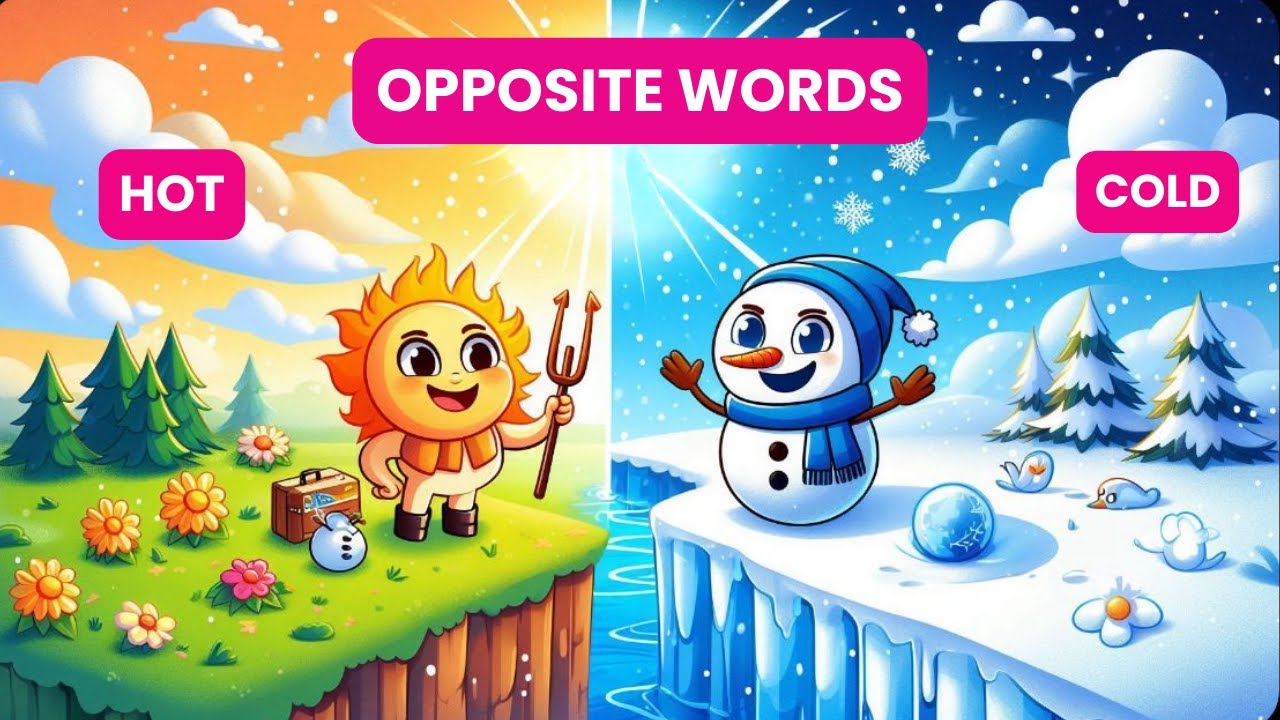 20 Opposite Words for Kids You Should Never Miss! | Mini Munchkins ...