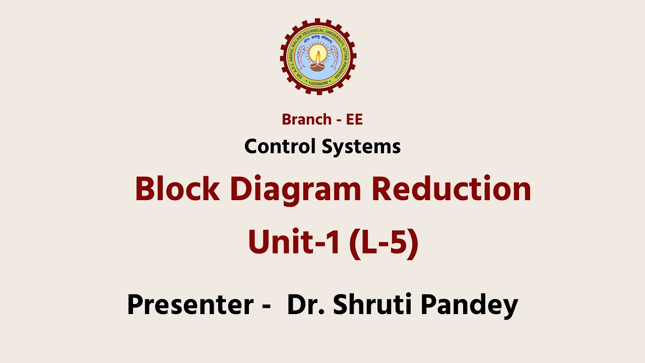 Control Systems Block Daigram Reduction | AKTU Digital Education - YouTube