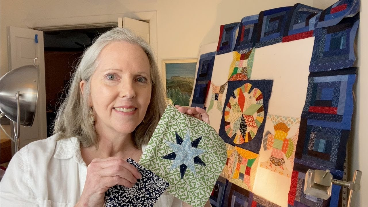 MACHINE APPLIQUE with the Buttonhole Stitch | Appliqué Star Quilt Block ...