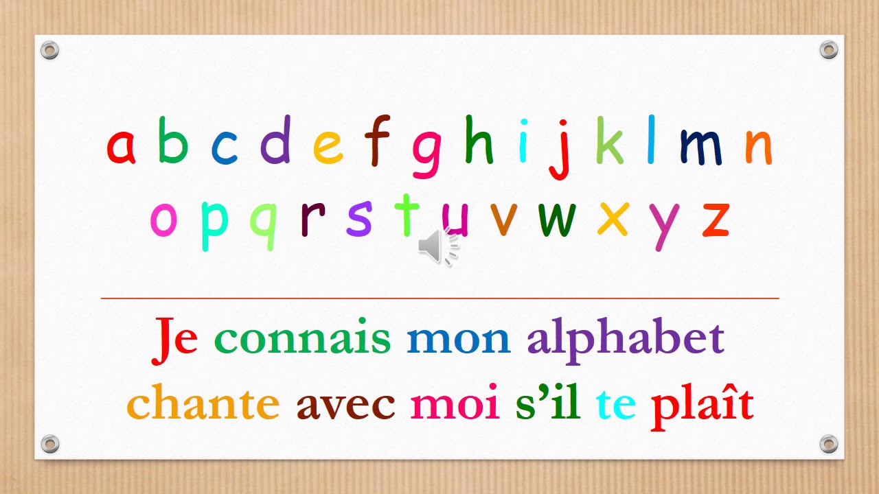 l'alphabet - YouTube
