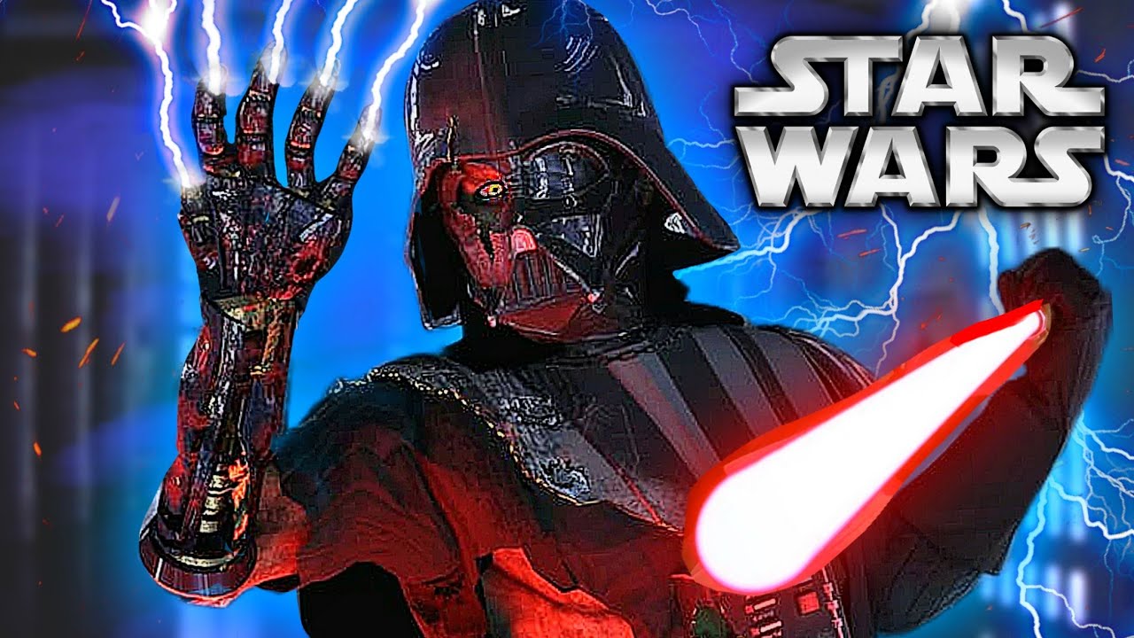 Why Couldn't Darth Vader use FORCE LIGHTNING? - YouTube
