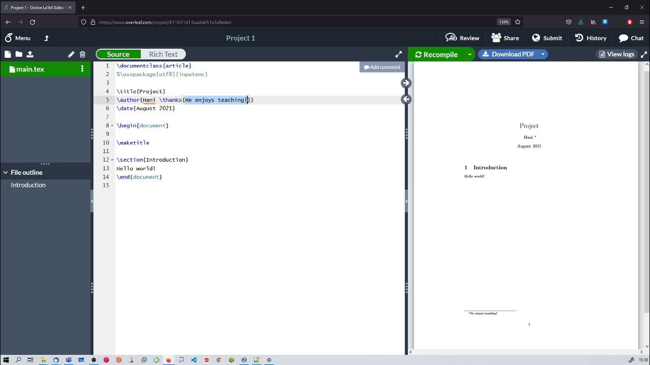 LATEX 101 6 Understanding the Basic Elements of a TeX File - YouTube