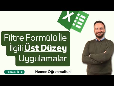 #excel 'de Filtre Formülü İle İlgili Üst Düzey Uygulamalar | @oguzhancolak