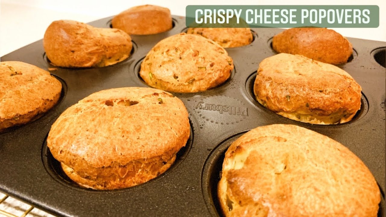 Crispy Cheese Popovers | Easy Popovers Recipe - YouTube