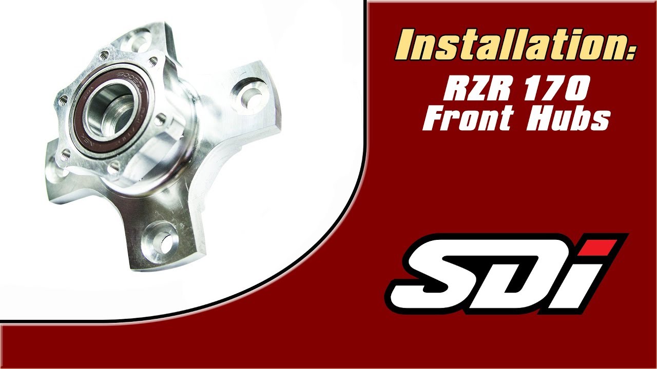 SDI RZR 170 Front Hub Installation - YouTube
