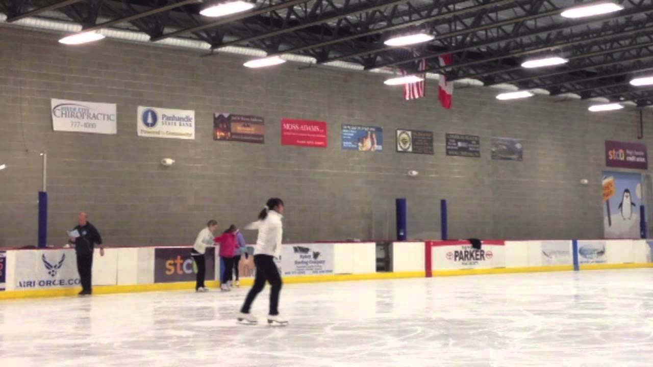 Adult Figure Skating Practice: Loop jumps, camel spins - YouTube