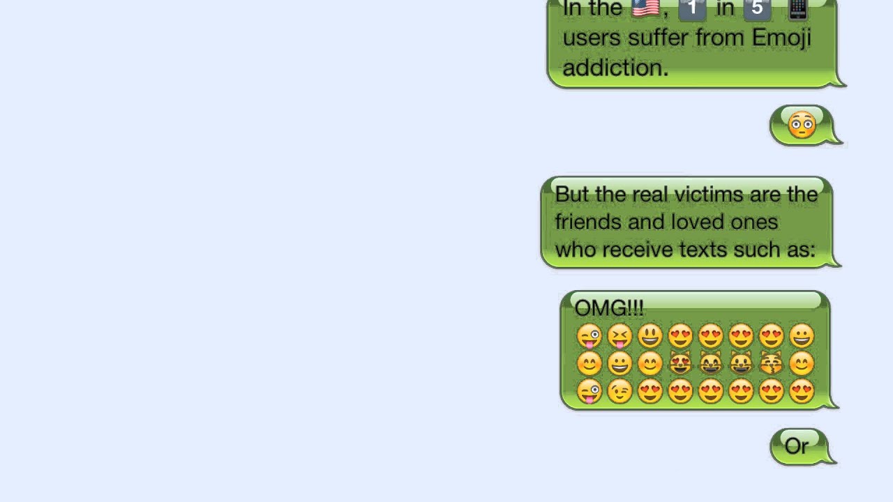 Emoji Addiction - Public Service Announcement - YouTube