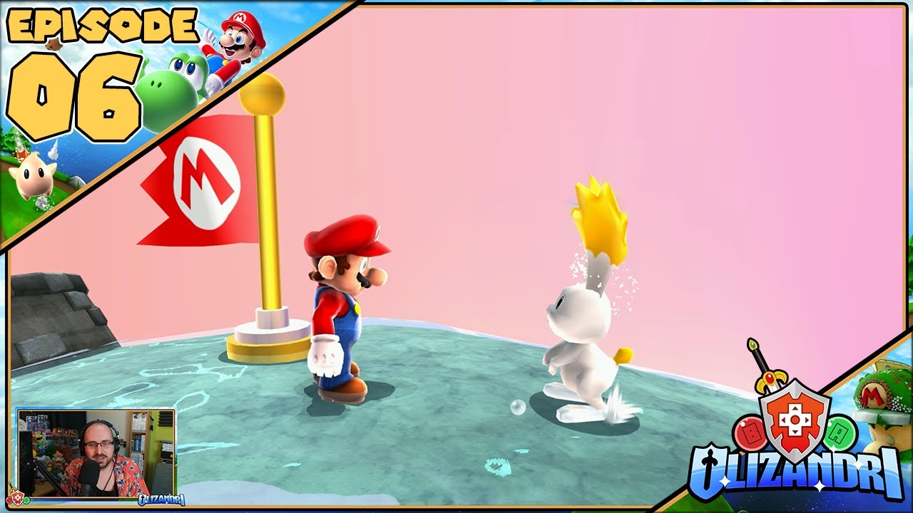 Super Mario Galaxy 2 - Cosmic Cove Galaxy & Wild Glide Galaxy Fluzzard ...