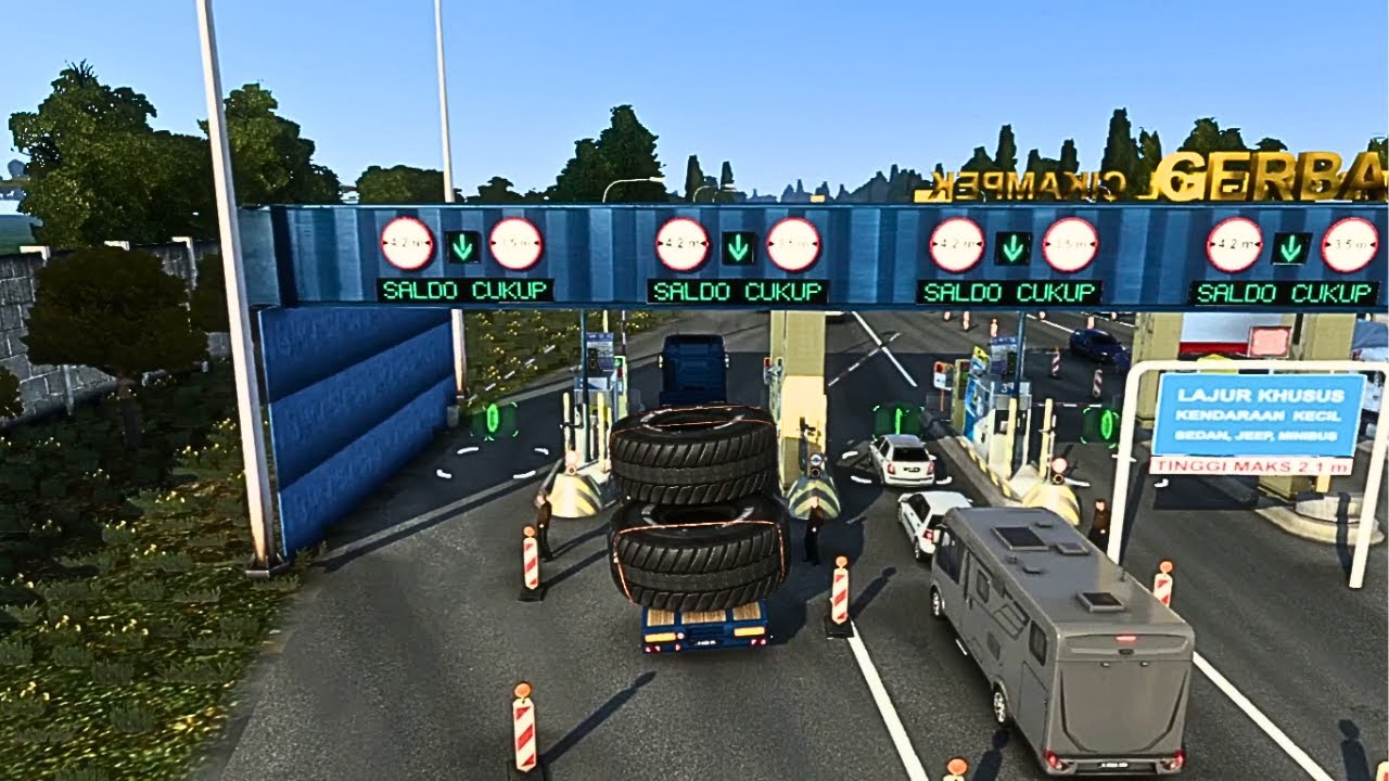 Man Tgx Euro 6 pengiriman ban raksasa - Euro Truck Simulator 2 - YouTube