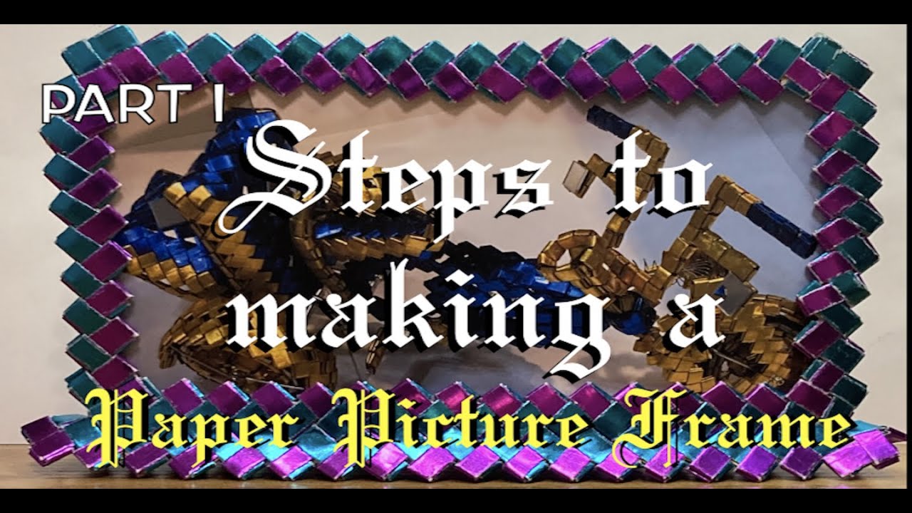 Learn how to create a paper picture frame | Prison Art (PT 1) - YouTube