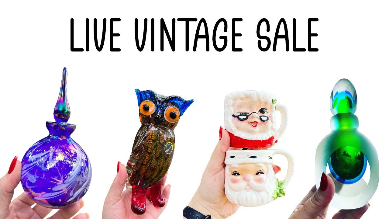 🔴LIVE REPLAY VINTAGE HOME DECOR SALE - YouTube