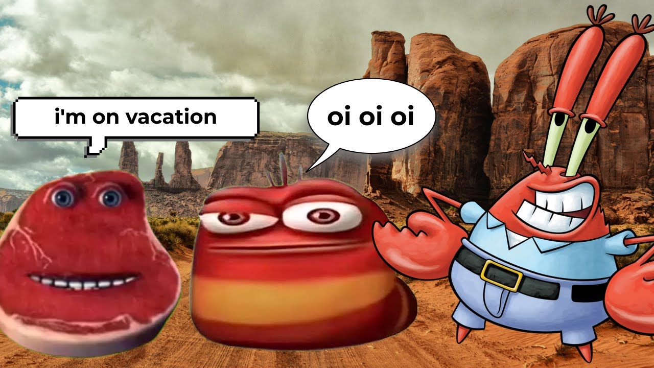 Larva meme Oi Oi Oi vs ei ei im on vacation - YouTube